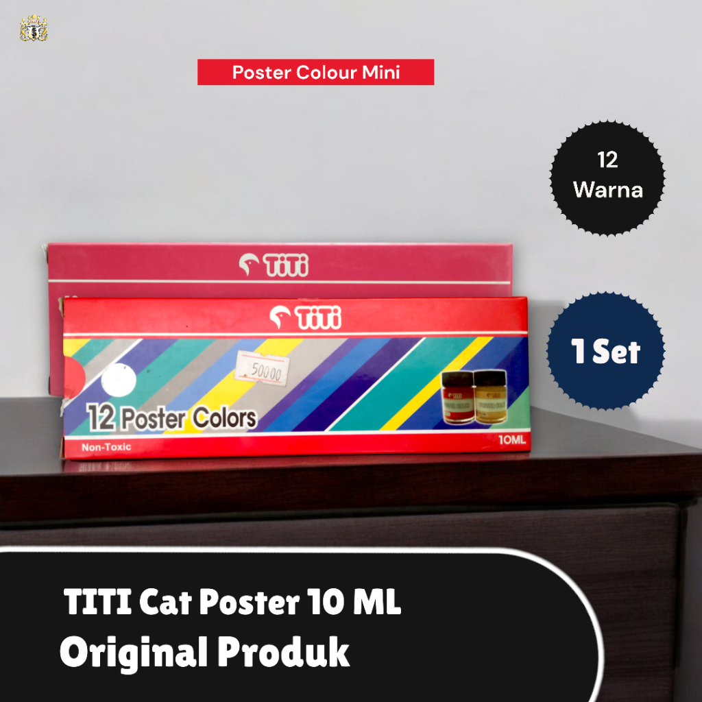 Jual Cat Poster TITI / Poster Colors 12 Warna untuk Kerajinan / Karya ...
