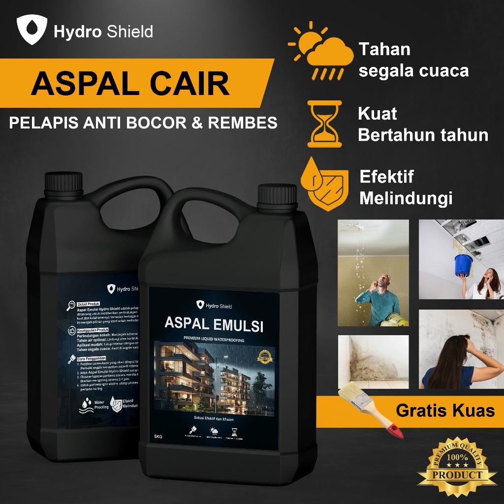 Jual ASPAL CAIR EMULSI ANTI BOCOR DAN REMBES 5 KG | Shopee Indonesia