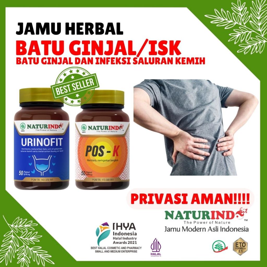 Jual URINOFIT Jamu Herbal Batu Ginjal Sakit Pinggang Kanker Prostat ...