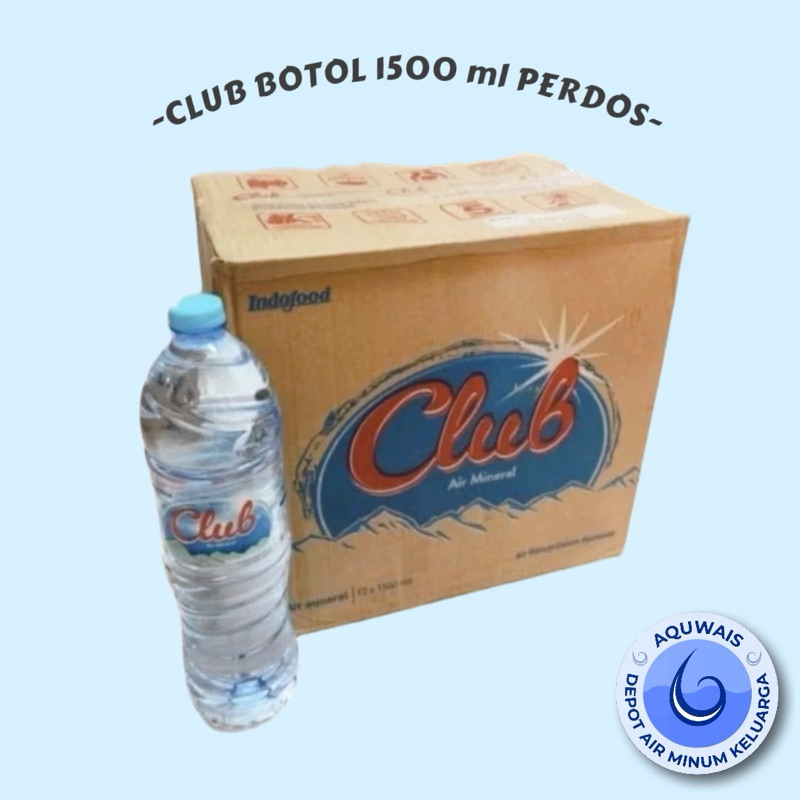 Jual CLUB BOTOL 1500 ml PERKARTON PERDOS ISI 12 botol MAKASSAR | Shopee ...