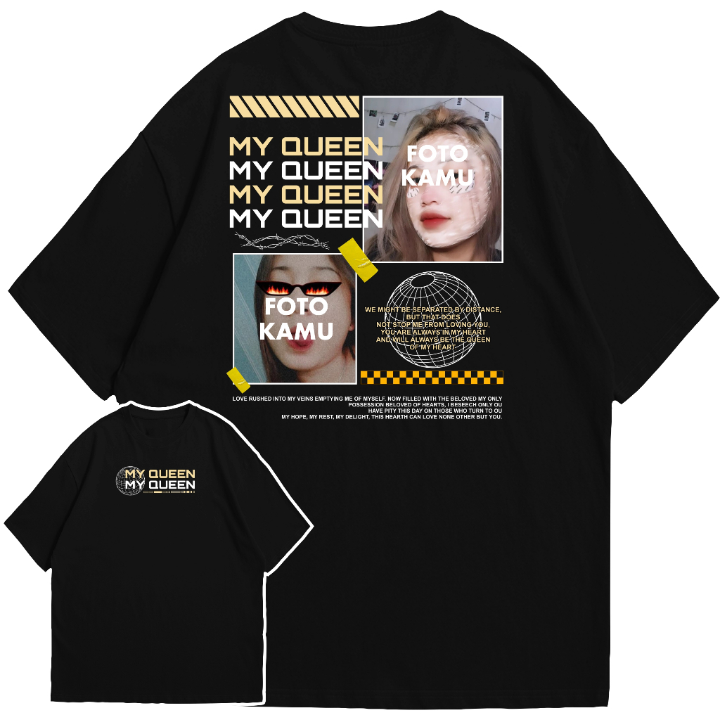 Jual Tshirt Kaos Custom Foto Bucin Streetwear Design 012 Kaos Sablon ...