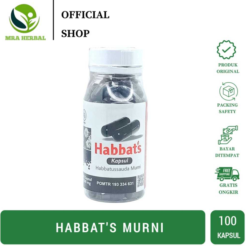 Jual Habbats Habbatussauda Murni 100 Kapsul | Habbats Murni ...