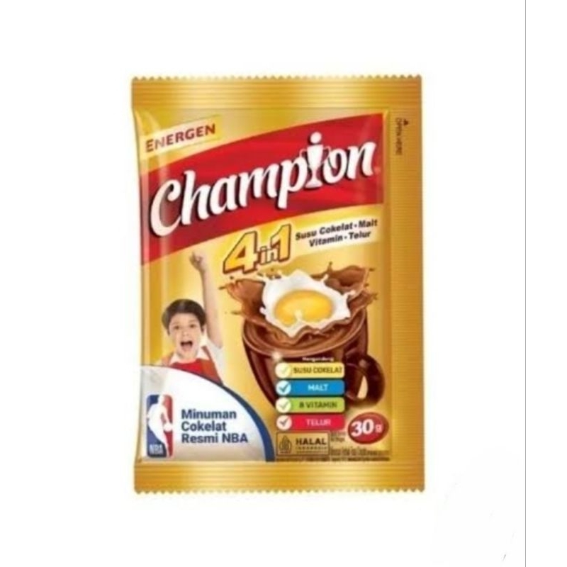 Jual Champion Susu Rasa Cokelat Renceng isi 10 sachet @ 35 gram ...