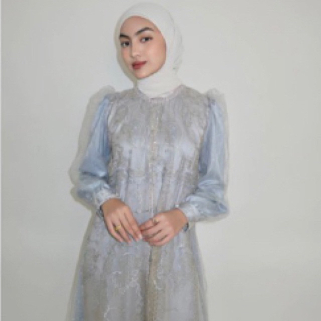 Jual Dearjane - Zara Series Dress Engagement Graduation Outer Silk Premium Luxury Elegan Hijab ...