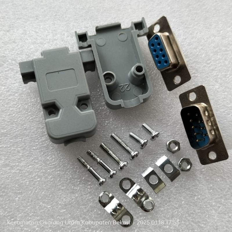 Jual Konektor DB9 Connector DB-9 DB 9 Socket Jantan Betina Male Female ...