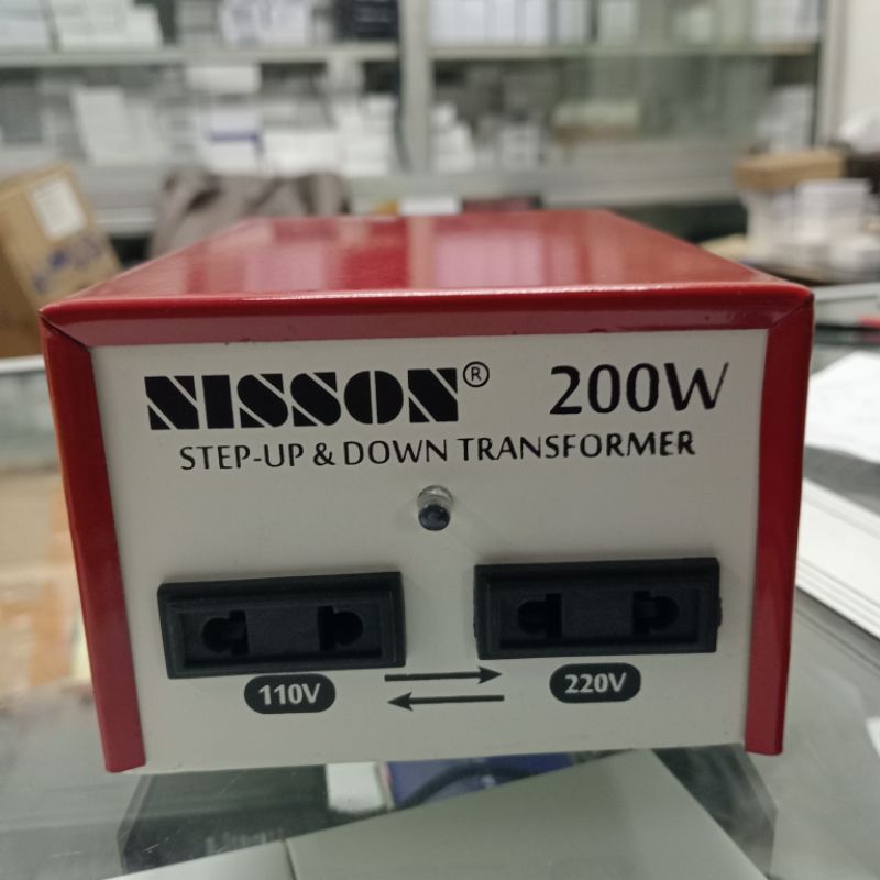 Jual Trafo Travo Step Up Down NISSON 200 Wat 220V Ke 110V | Shopee Indonesia