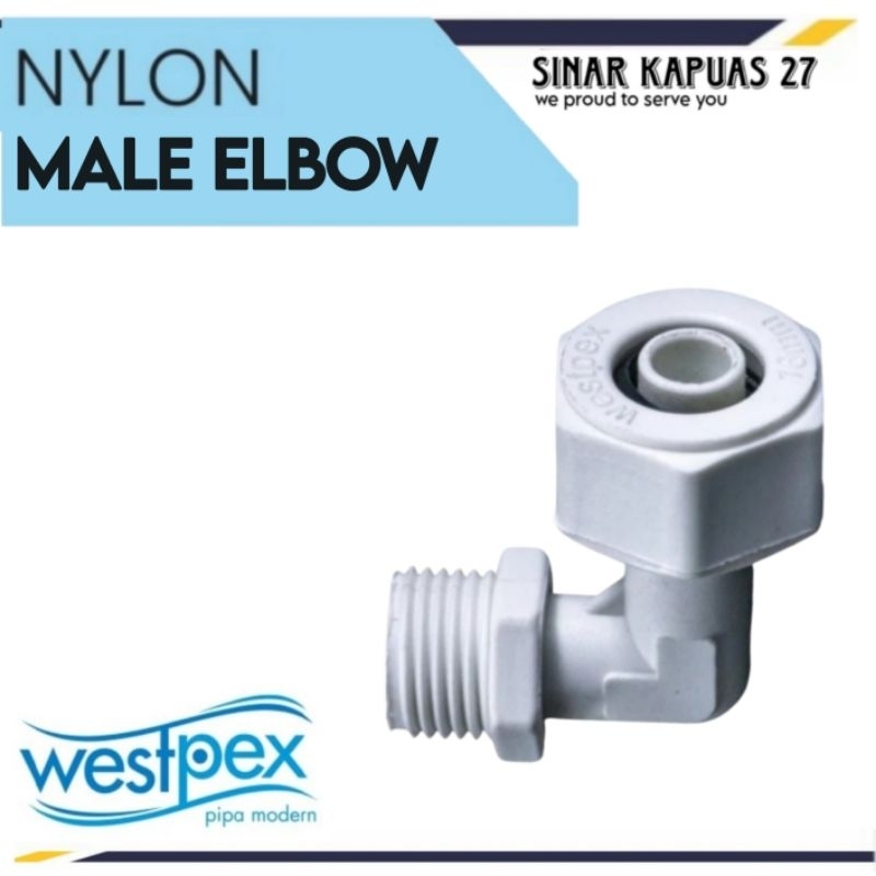 Jual Westpex Fitting Nylon Pipa Pex Pipa Green Male Elbow | Shopee Indonesia