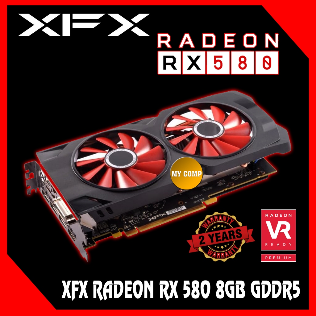 Jual VGA XFX AMD Radeon RX 580 8GB GDDR5 Graphic Card RX580 | Shopee Indonesia