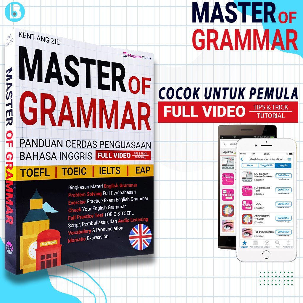 Jual BUKU GRAMMAR - BUKU GRAMMAR BAHASA INGGRIS - MASTER OF GRAMMAR ...
