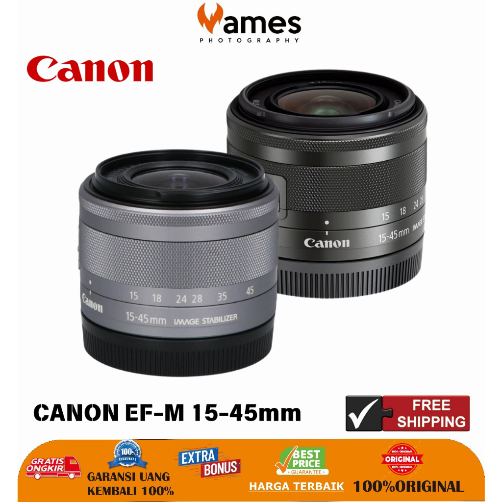 Jual Lensa CANON 15-45mm For Mirrorless CANON kit original M10 M100 M3 ...