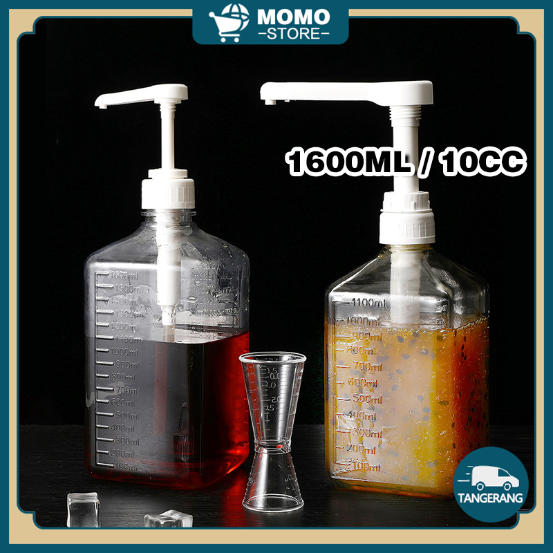 Jual 1600ML/10CC Botol Syrup Pump Universal Plastik PET Food Grade ...