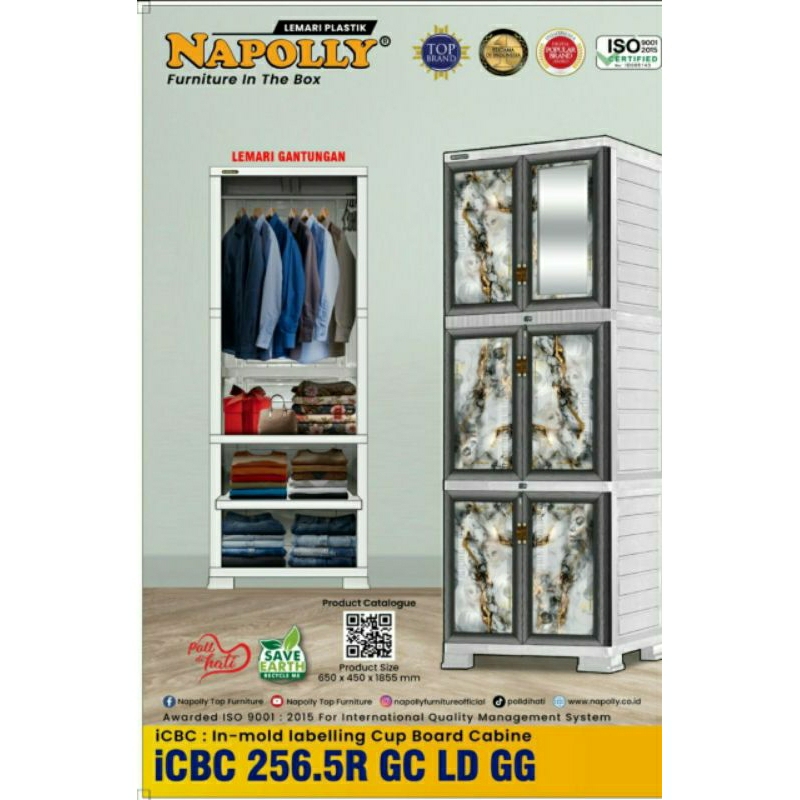 Jual Produk BaruLemari Napolly ICBC 256.5R GC MOTIF DIAMOND dan GC made in Indonesia bisa cod ...