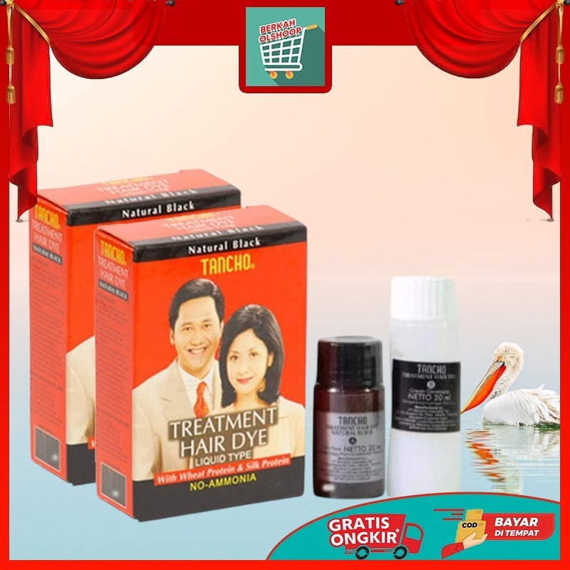 Jual Tancho Semir Rambut Treatment Hair Dye Liquid 20ML + 20ML | Shopee ...