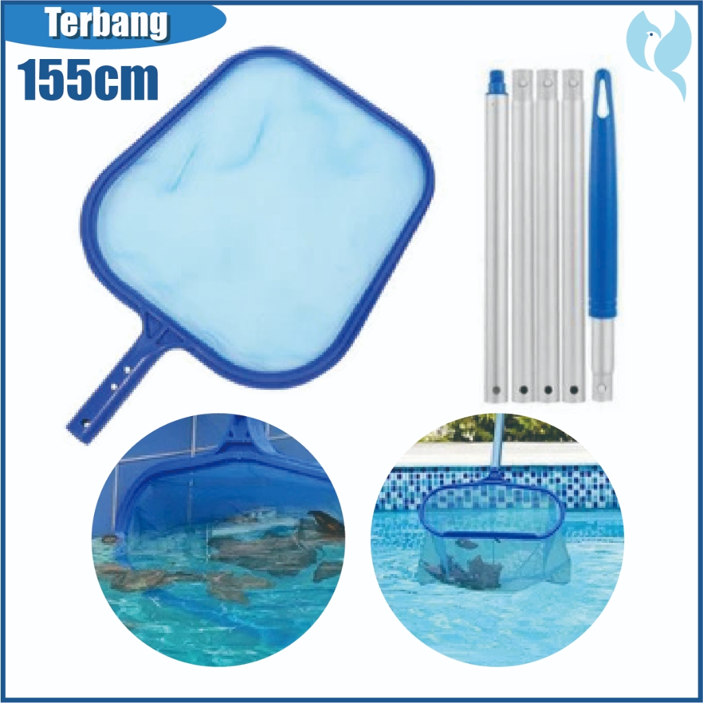 Jual LEAF SKIMMER KOLAM RENANG JARING DAUN SAMPAH DALAM DEEP SHALLOW ...