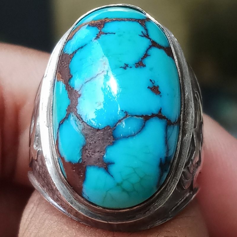 Jual Batu Pirus Mesir Asli Montok Mumbul Jenong Biru Segar Elegant ...