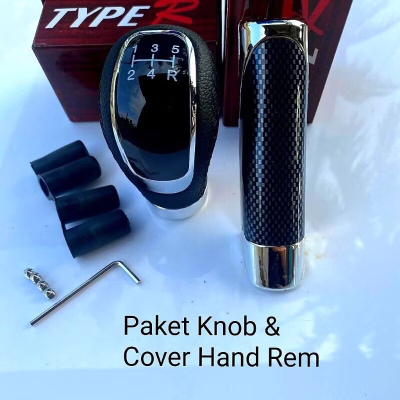 Jual Paket Knob Gigi Transmisi Mobil Manual & Cover Rem Universal semua ...