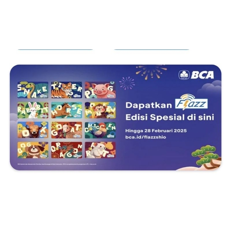 Jual Flazz BCA Original Gen 2 Edisi Shio Etoll Flazz BCA Card | Shopee Indonesia