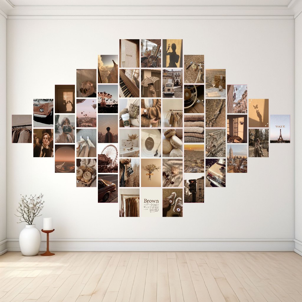 Jual Poster Dinding Aesthetic Bundle Brown Isi 24/48 Poster | Poster ...