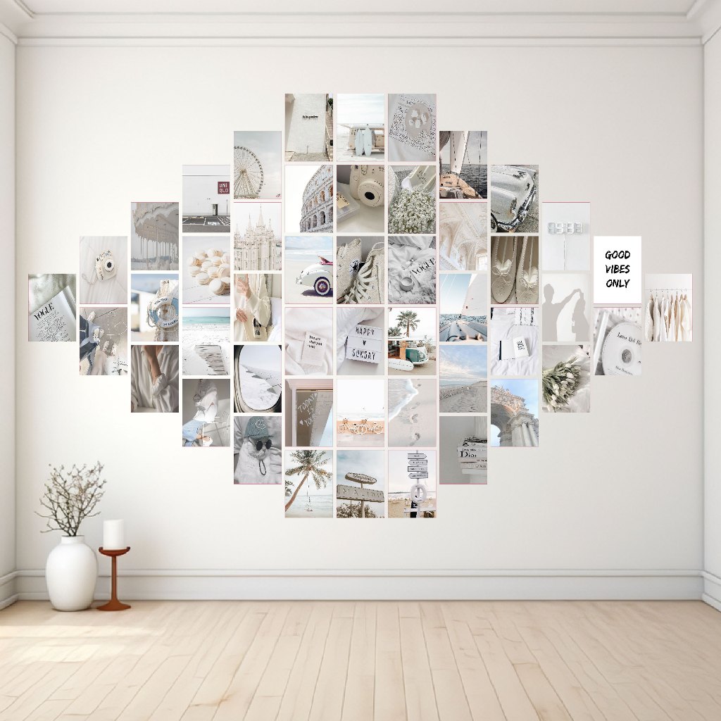 Jual Poster Dinding Aesthetic Bundle White Isi 24/48 Poster | Poster ...