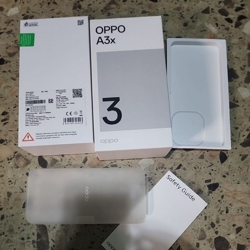 Jual Dus box oppo A3x asli copotan kondisi kosongan | Shopee Indonesia