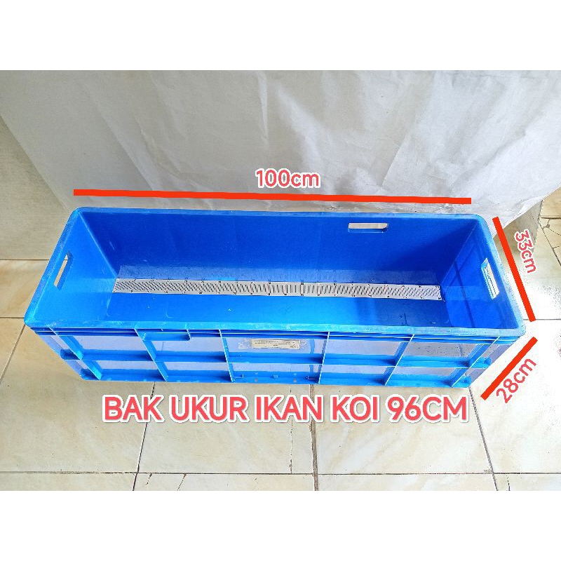 Jual BAK UKUR IKAN KOI 96cm + STIKER UKUR ANTI AIR (100x33x28CM) Large ...