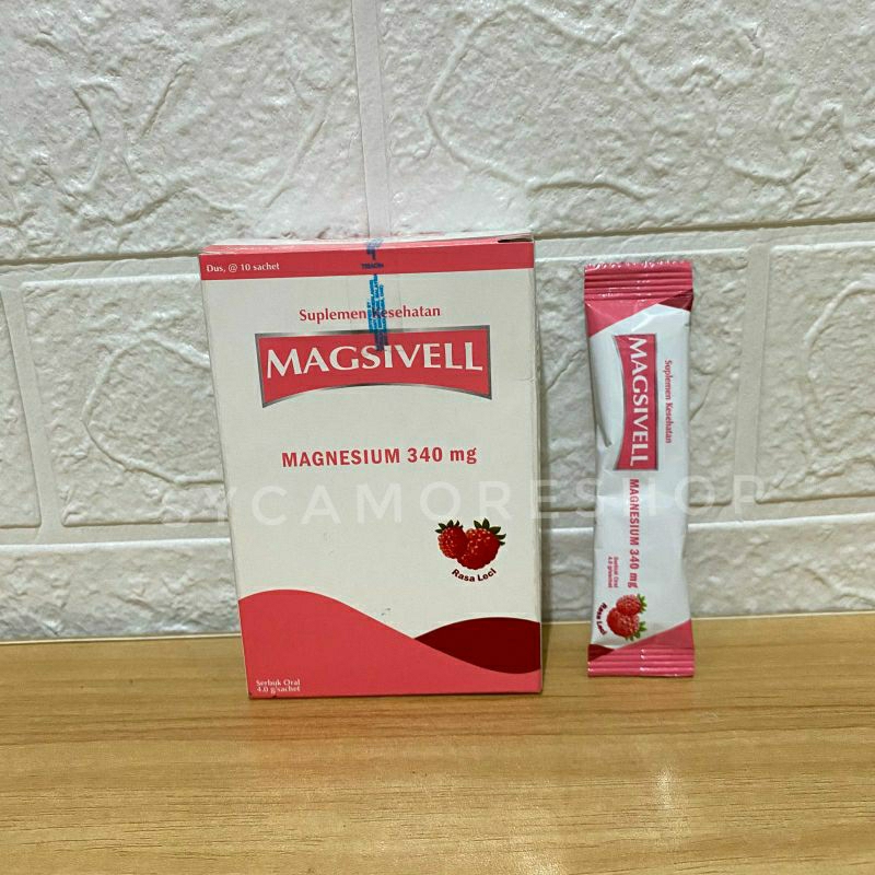 Jual Magsivell Serbuk Oral Magnesium Rasa Leci 340 mg | Shopee Indonesia