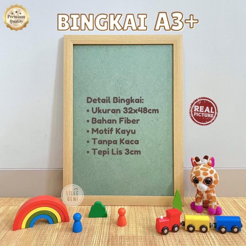 Jual Bingkai A3+ Ukuran 32x48cm. Frame Pigura Figura Poster Edukasi ...