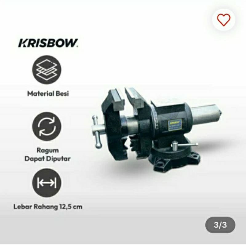 Jual Krisbow Ragum Putar Multifungsi 12.5 Cm | Shopee Indonesia