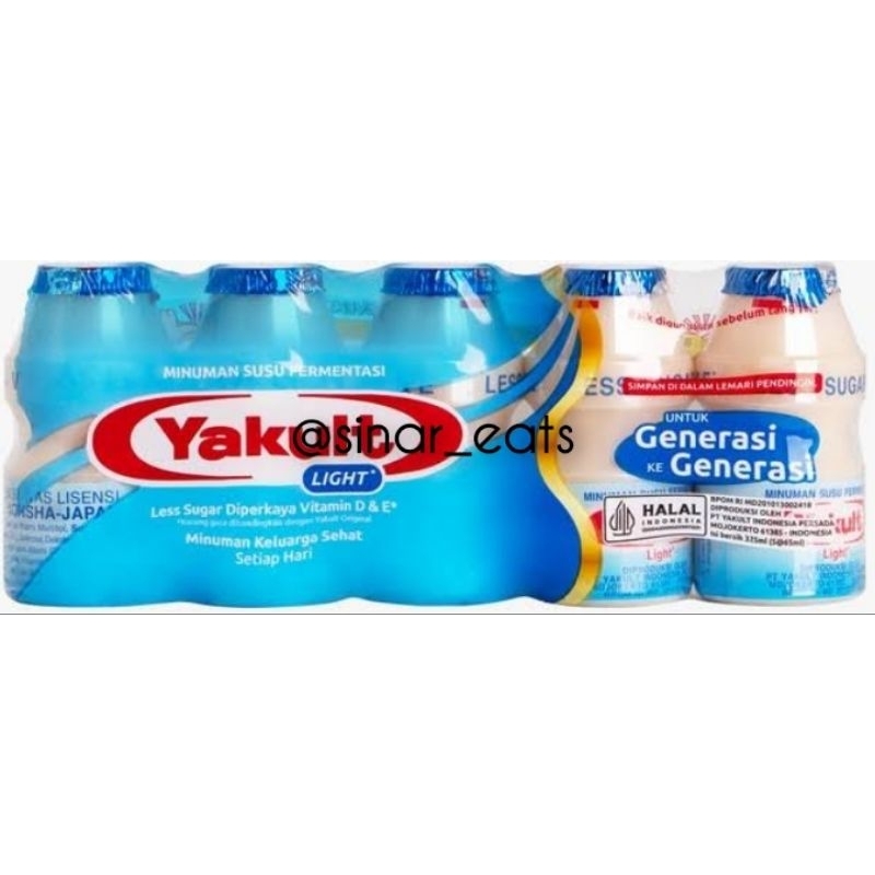 Jual Yakult Light 5s Minuman Susu Fermentasi Less Sugar (GROSIR ...