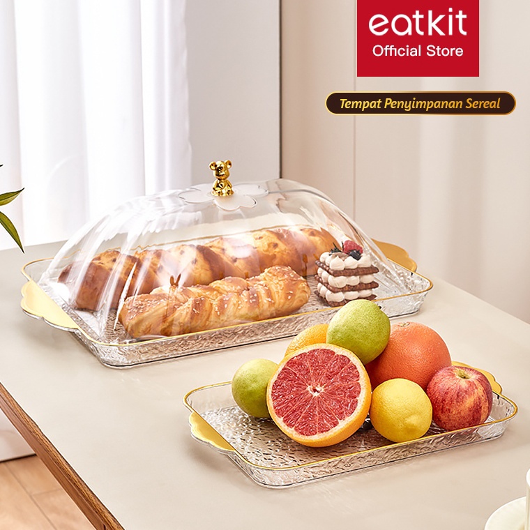 Jual Harga Bersahabat Eatkit Food Tray Nampan Saji Transparan Aesthetic ...