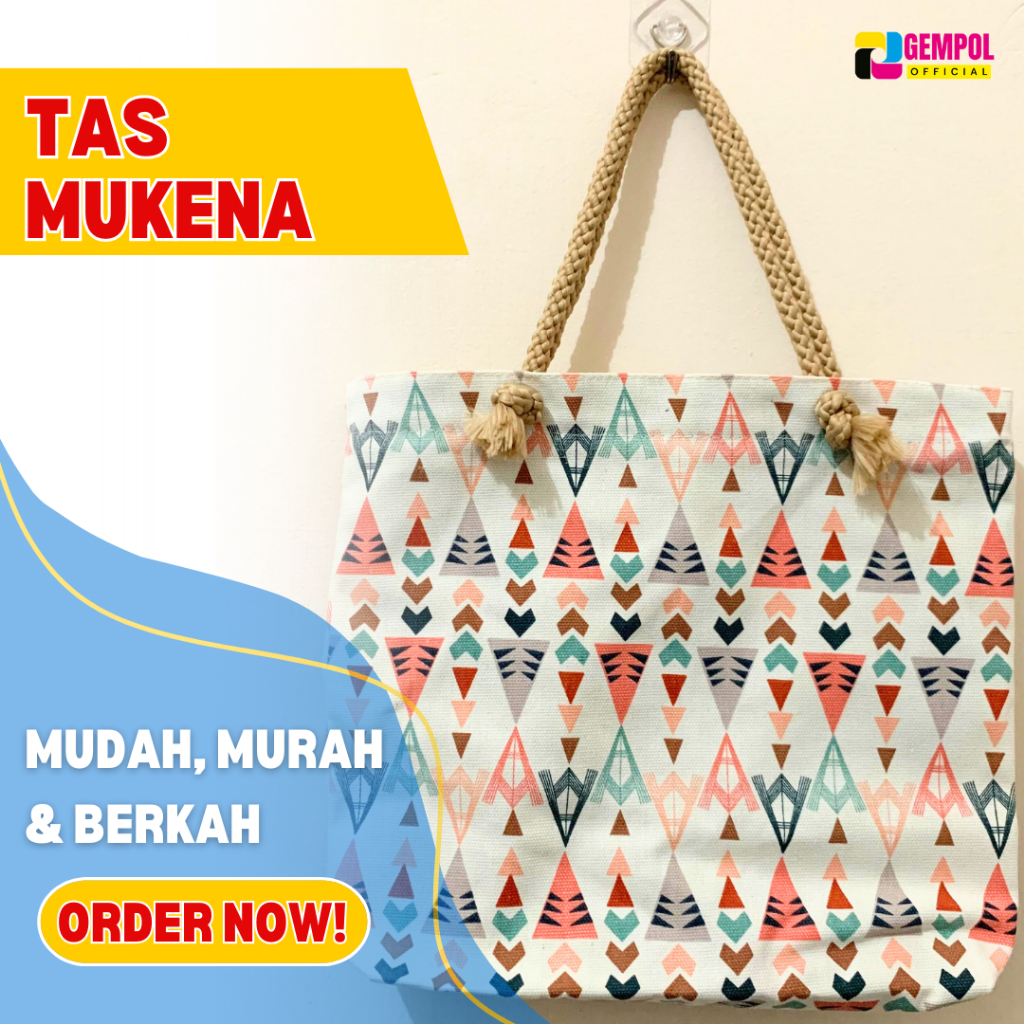 Jual PROMO TAS MUKENA PALING MANTEP / TOTEBAG MURAH JAHITAN RAPI / TAS ...