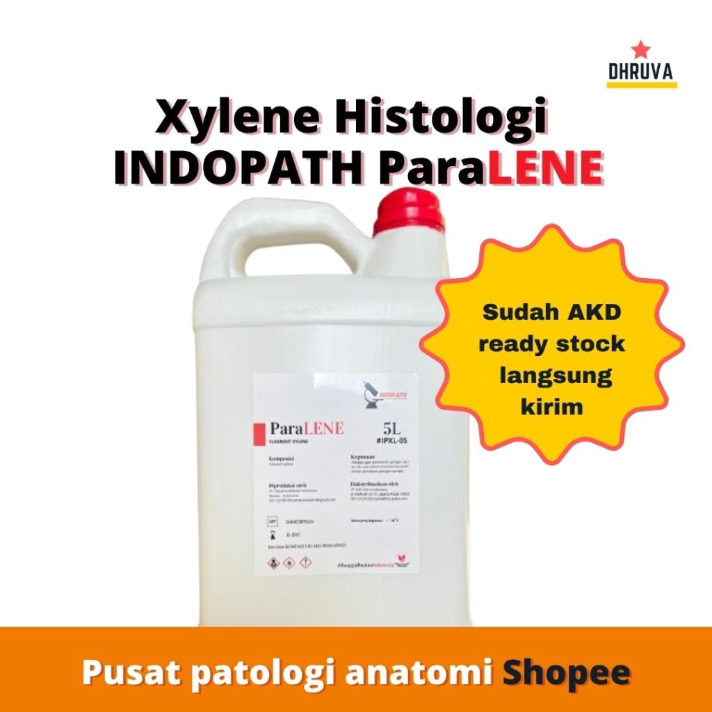 Jual Xylene AR 5 Liter Indopath Paralene Grade Histologi Sudah AKD ...