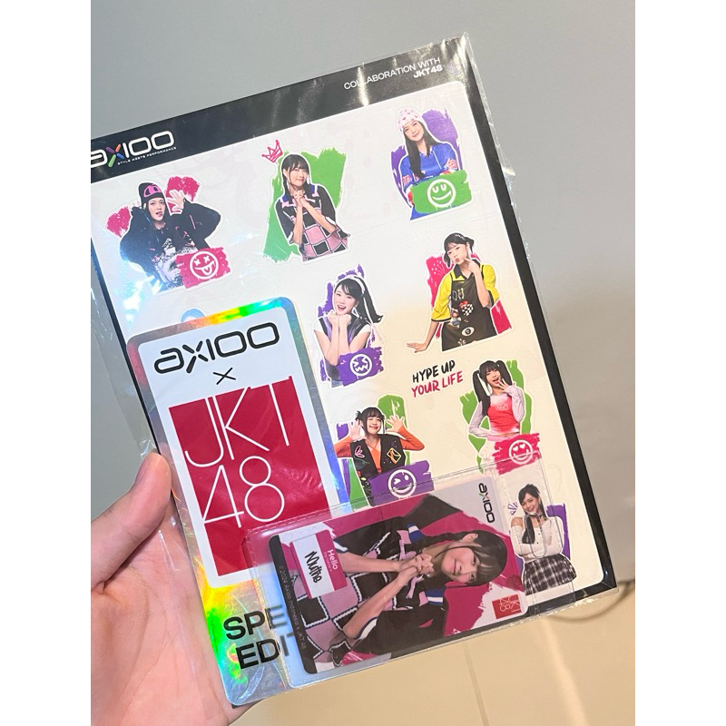 Jual Sticker & PC set JKT48 x AXIOO (Muthe vers) | Shopee Indonesia