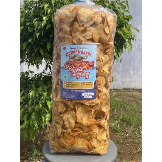 Jual Keripik Singkong Lada Hitam 1 Kg Mutiara Abadi | Shopee Indonesia