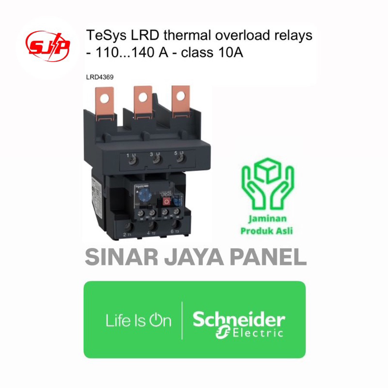Jual ORIGINAL SCHNEIDER Thermal Overload Relay Schneider Electric Type ...