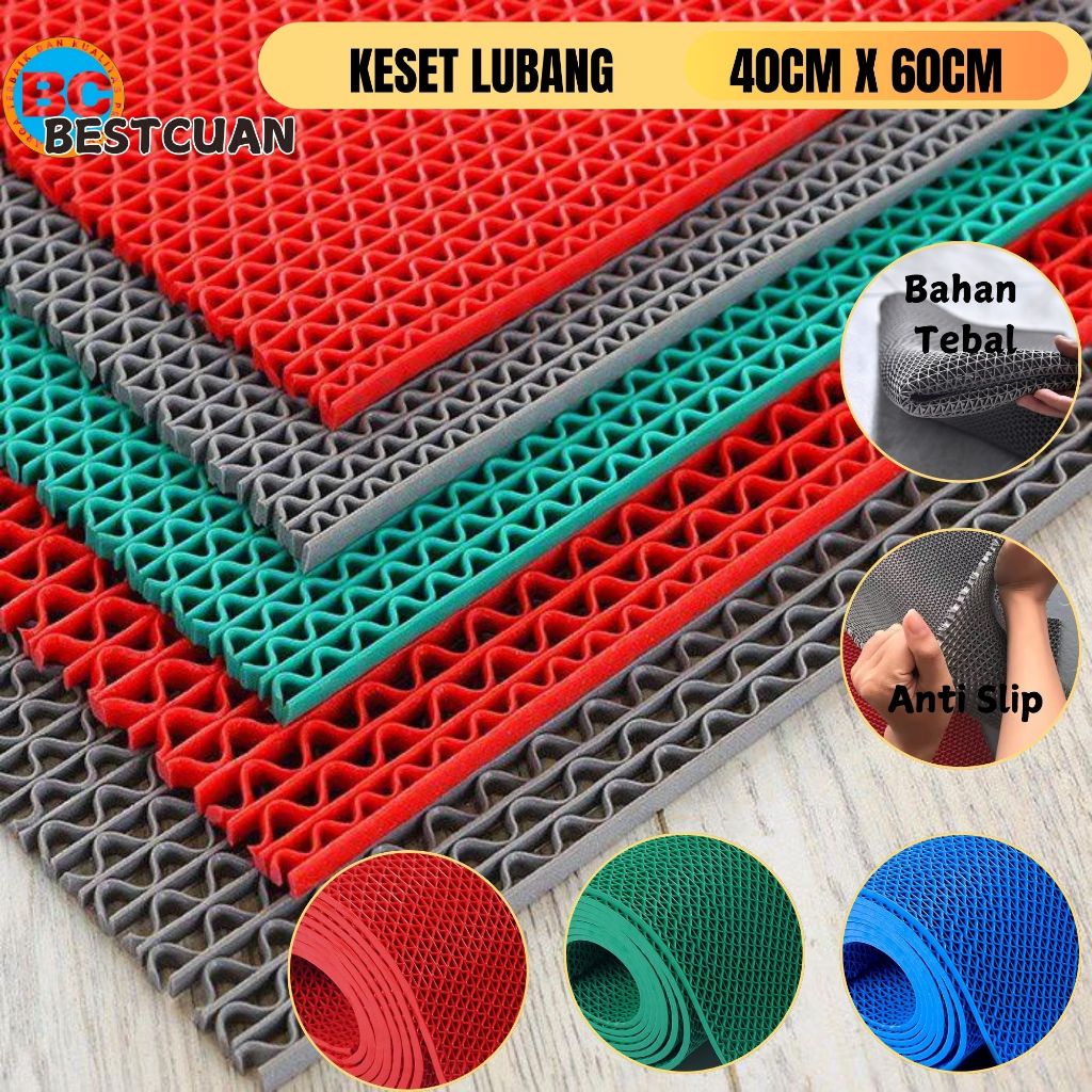 Jual Keset Karpet Anti Slip Lubang Potong Kamar Mandi 40 x 60 Tebal 6mm ...