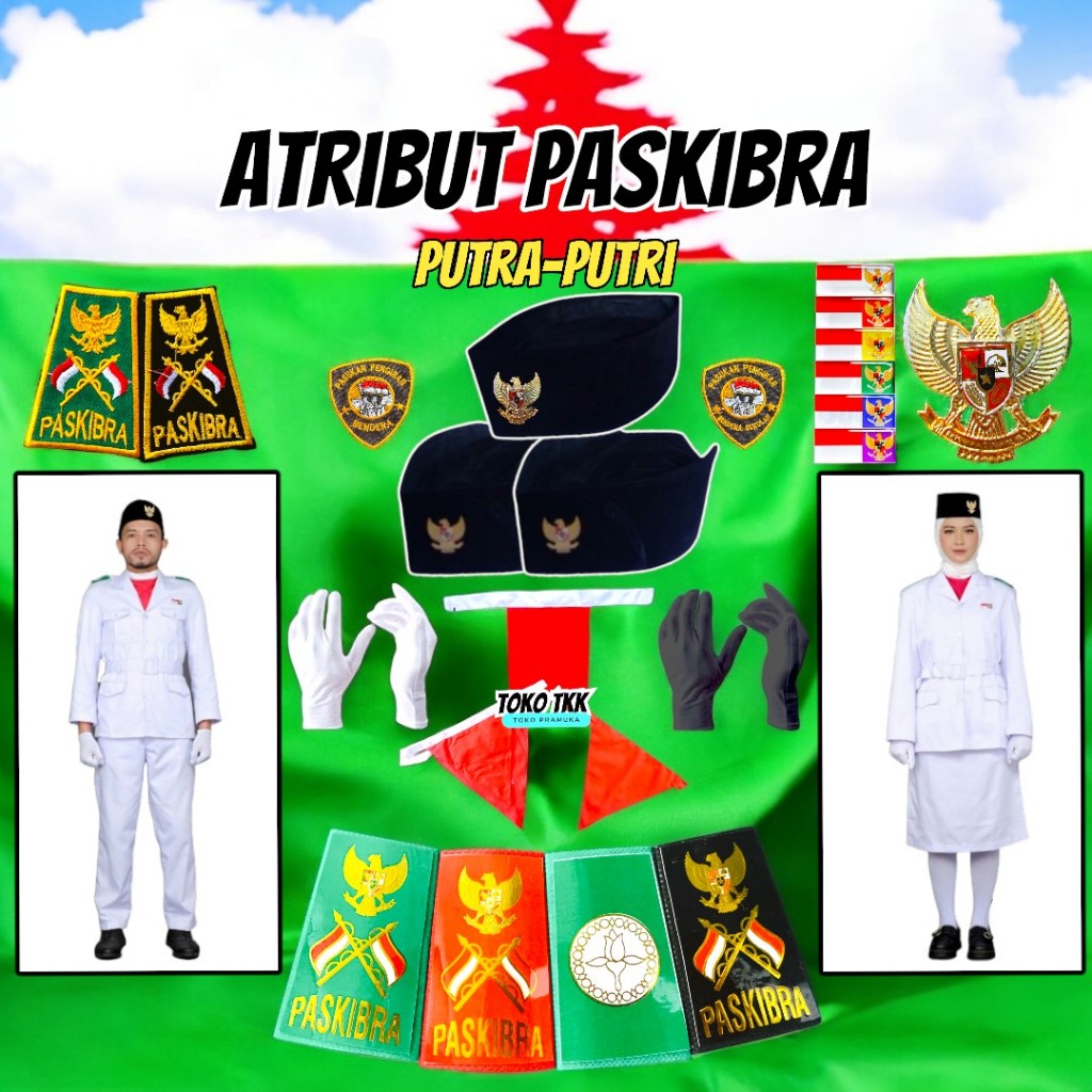 Jual Atribut paskibra lengkap /syal paskibra / peci paskibra / sarung ...