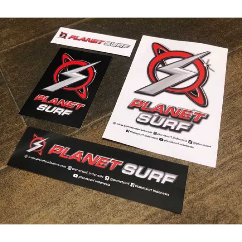 Jual Stiker Planet Surf 1 Paket isi 4 pcs | Shopee Indonesia