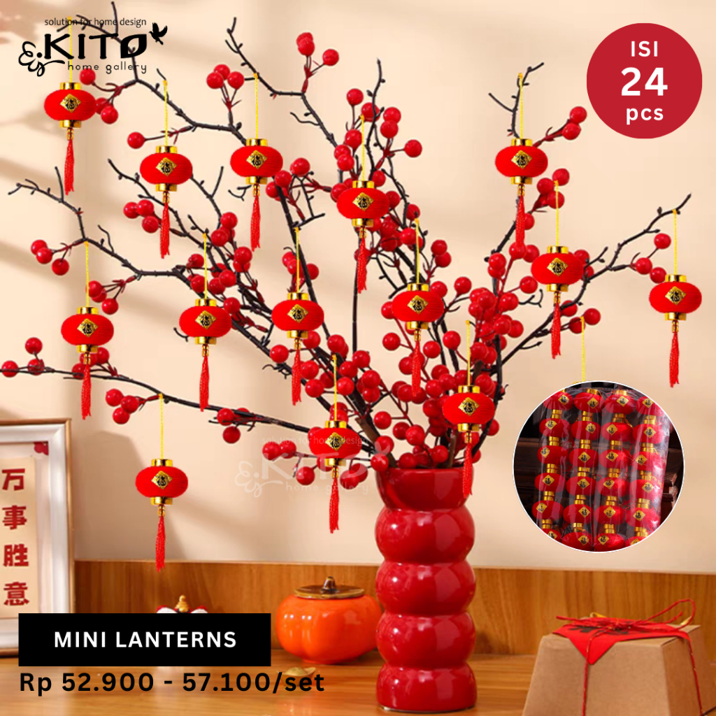 Jual KITO Gantungan Lampion Lentera Hiasan Dekorasi Imlek / CNY Mini ...