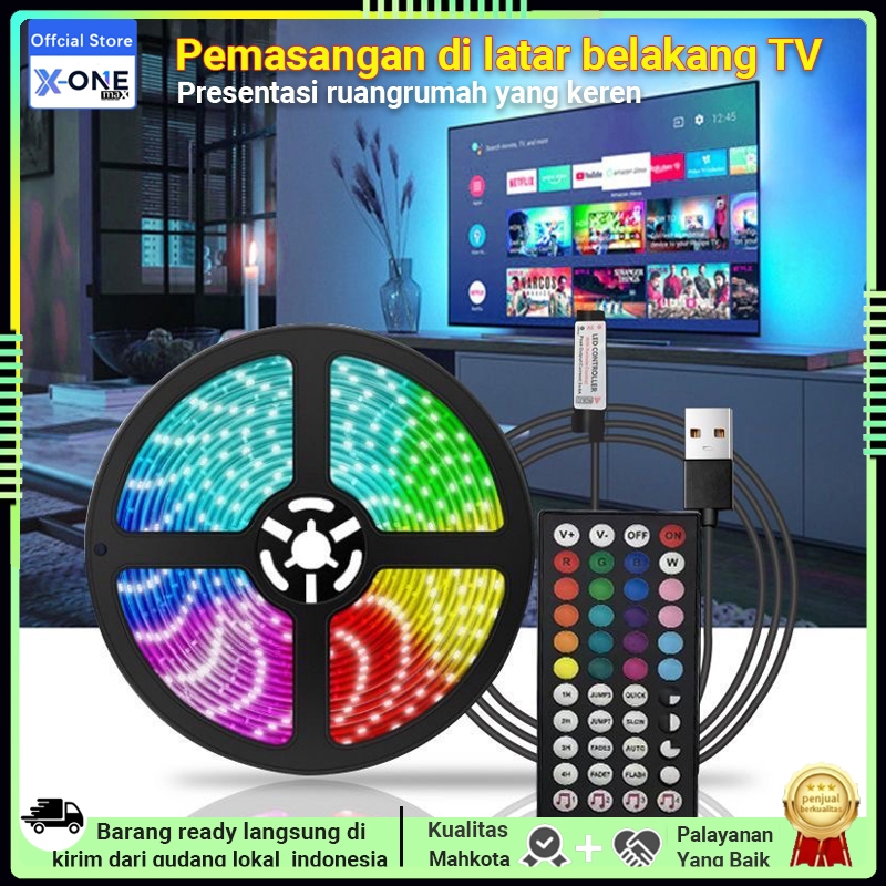 Jual X-one Strip Lampu LED Berubah Warna, Strip Lampu Warna-Warni, Lampu Dekorasi Dalam Ruangan ...