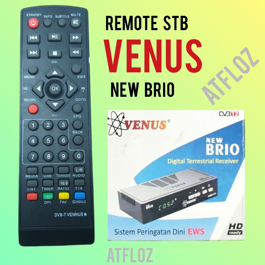 Jual remote stb venus new brio dvbt2 | Shopee Indonesia