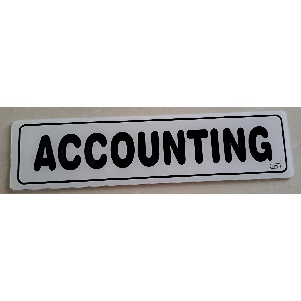 Jual Label Acrylic Kecil / Label Akrilik Kecil 5x20cm - Accounting ...