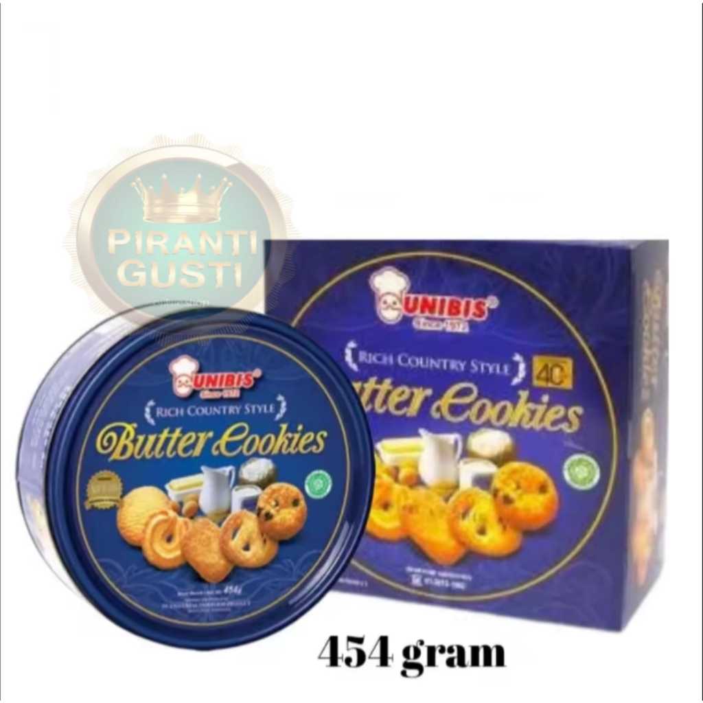 Jual Unibis biskuit butter cookies kemasan kaleng 454gr | Shopee Indonesia