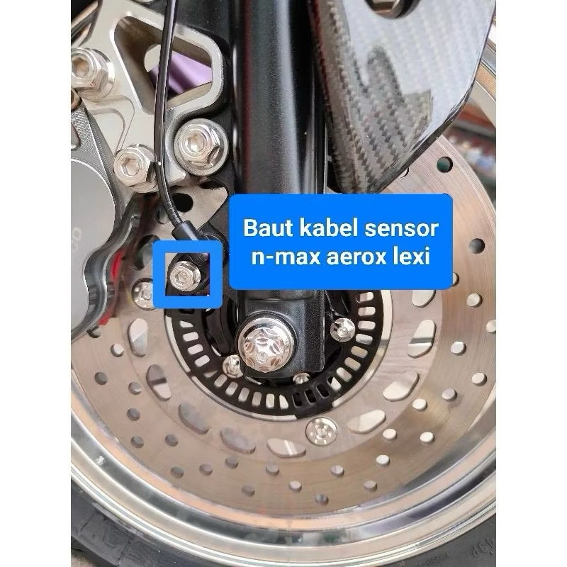 Jual BAUT STAINLESS KABEL SENSOR SPEEDO AEROX NMAX LEXI HARGA 1 BAUT ...