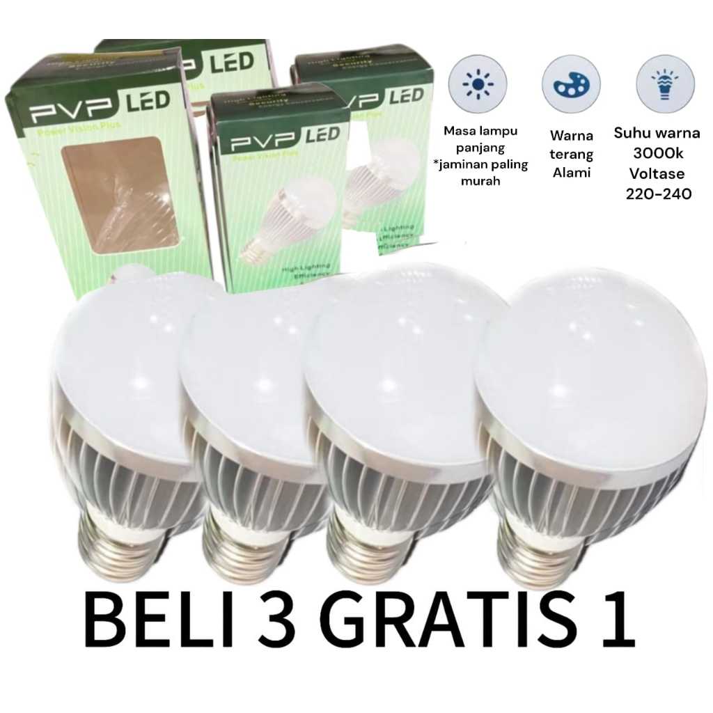 Jual LAMPU BULB LED LAMPU CANDLE LILIN warm white kuning 3 / 5 watt PVP ...