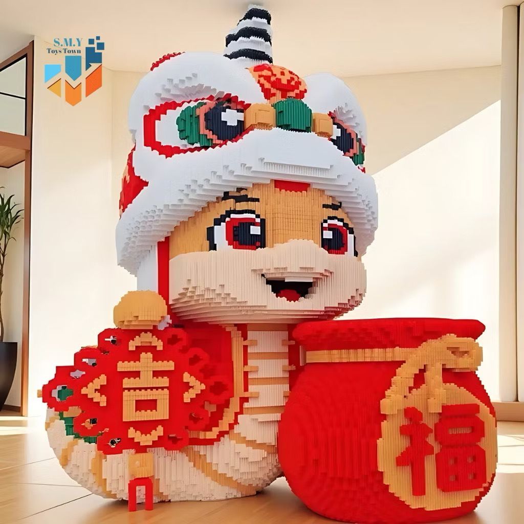 Jual TSC Toystown Nano Blocks CNY Caishen Lucky Snake Tiger Big 3D ...