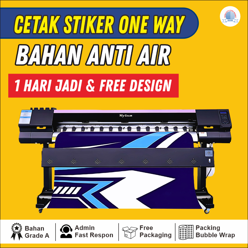 Jual CETAK STIKER KACA // ONE WAY (FREE DESAIN & 1 HARI JADI) | Shopee ...