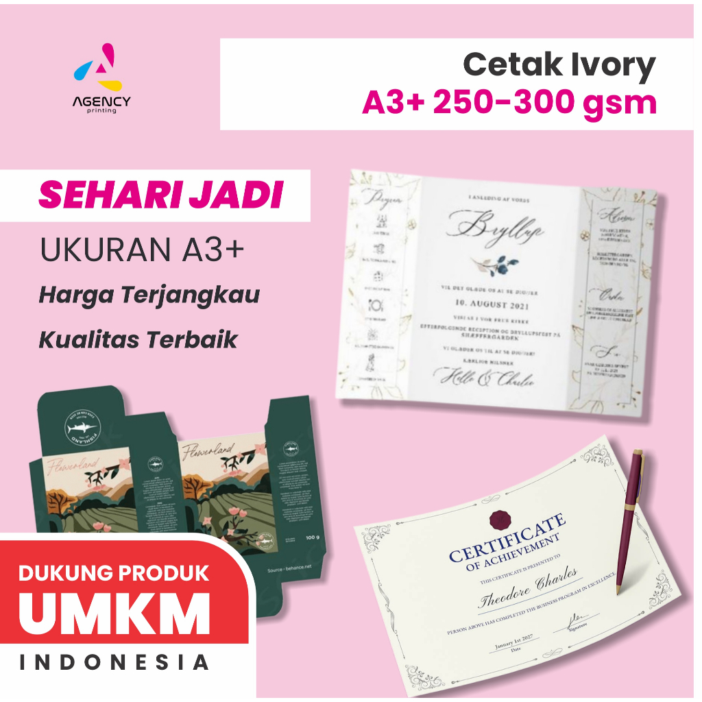 Jual Cetak Custom Box Packaging Kertas Ivory A3+ 250 Gsm Dan 300 Gsm ...