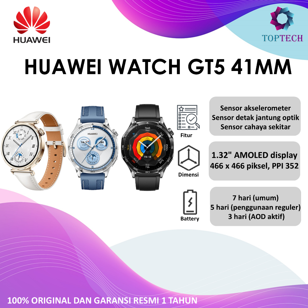 Jual HUAWEI WATCH GT5 41MM Smartwatch | Shopee Indonesia