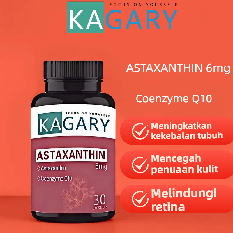 Jual KAGARY Suplemen Astaxanthin+Coenzyme Q10 Cupsules Kesehatan ...